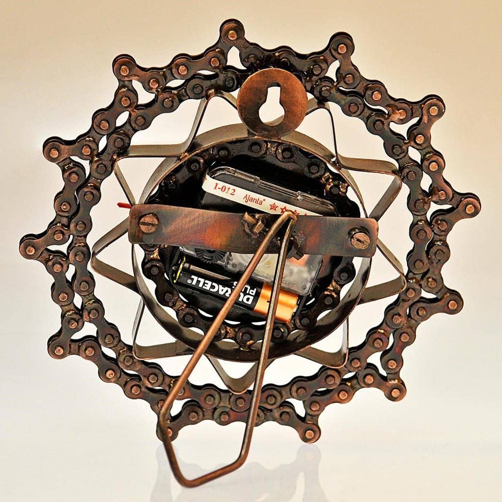 Fair Trade Recycled Bicycle Chain Clock - Sun – Simply The Best Toys ...
